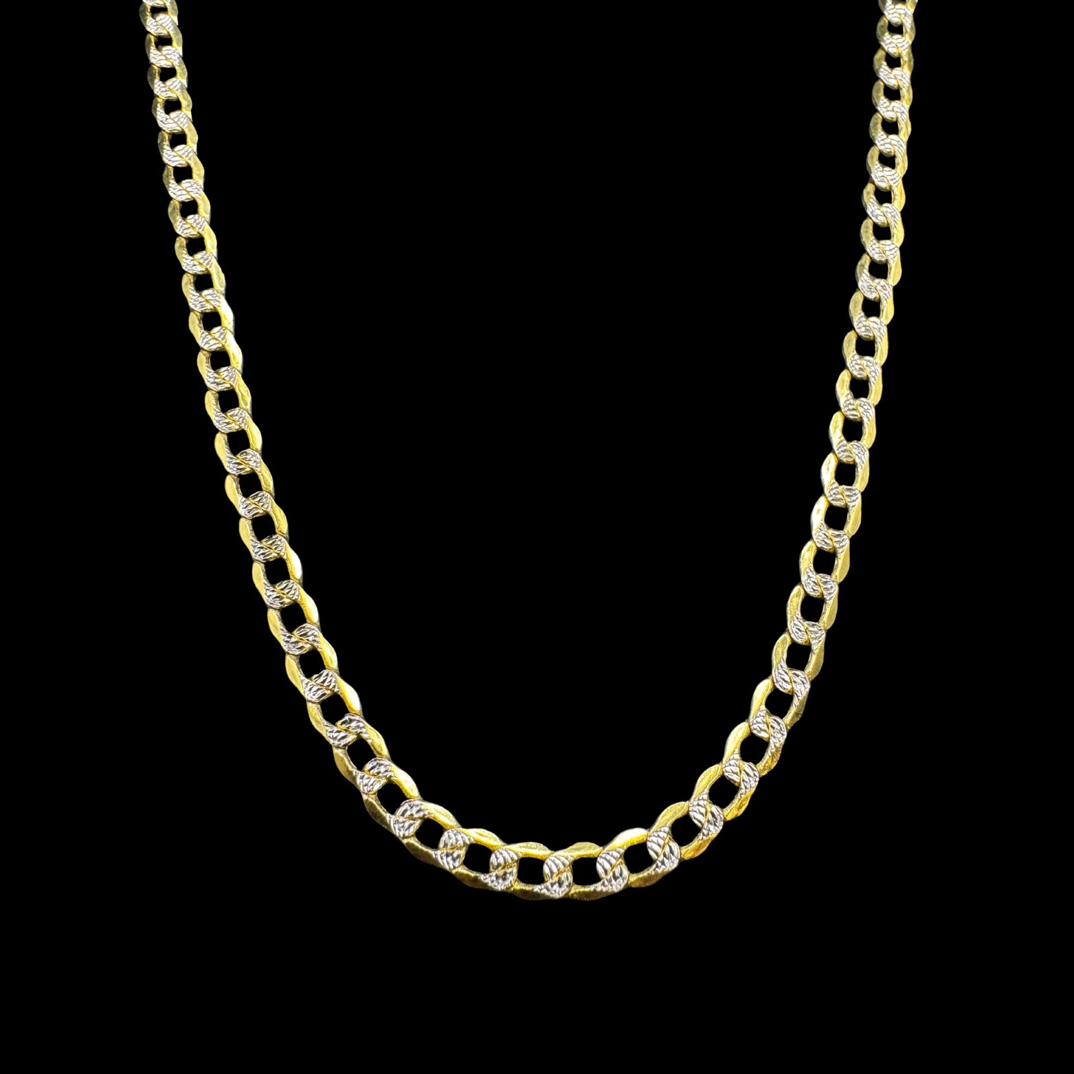 14K HOLLOW WHITE PAVE CUBAN LINK CHAIN – Zzocalo Jewelry